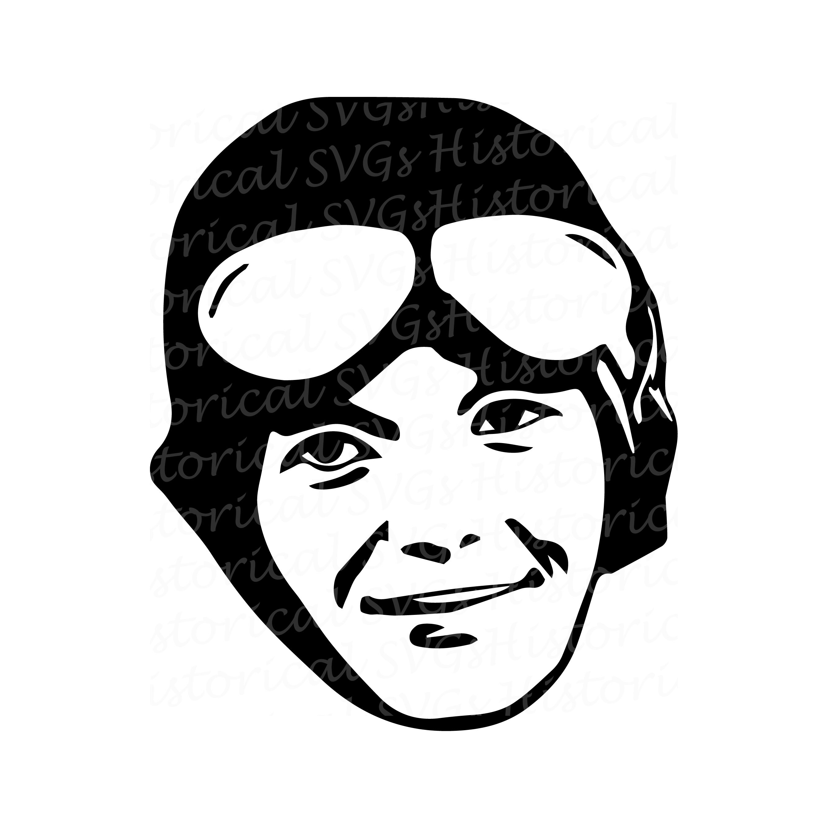 Amelia Earhart SVG DXF Png Pdf Jpg Eps Vector Files Earhart - Etsy