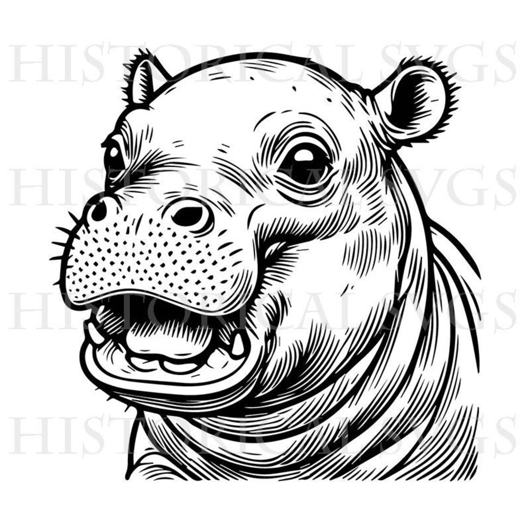 Moo Deng SVG, JPG, PNG, Dxf, Pdf, Eps Graphic - Ideal for Cricut ...