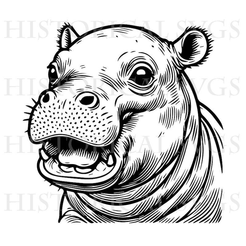 Moo Deng SVG, JPG, PNG, Dxf, Pdf, Eps Graphic - Ideal for Cricut ...