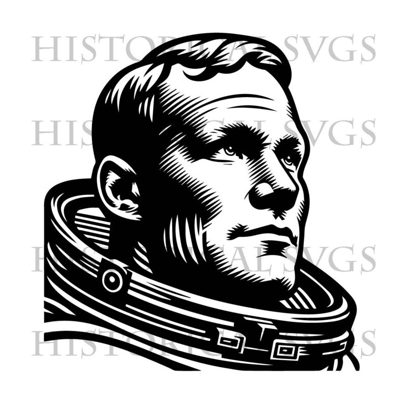 Neil Armstrong SVG, JPG, PNG, Dxf, Pdf, Eps Graphic - Ideal for Cricut ...