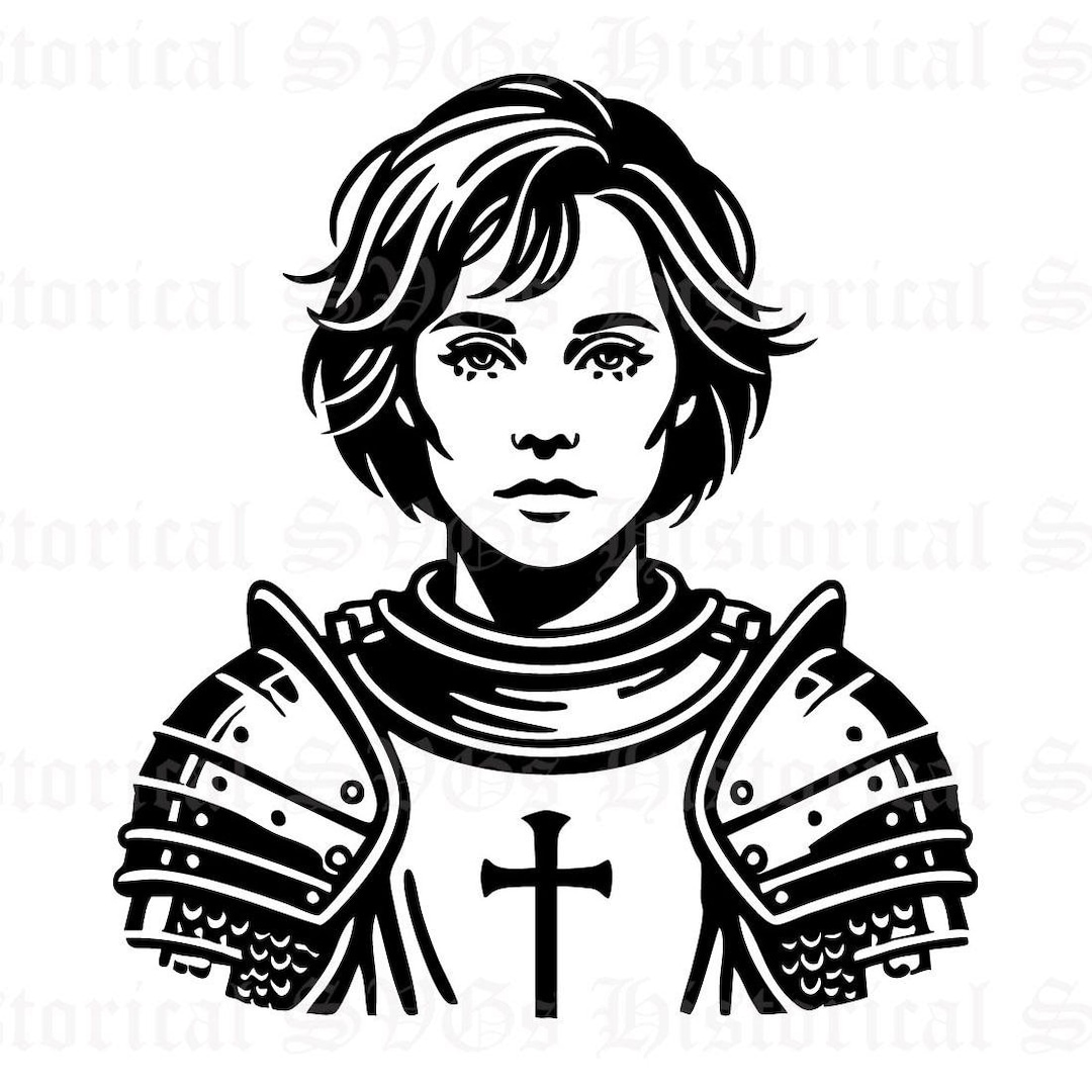 Joan of Arc SVG, JPG, PNG, Dxf, Pdf, Eps Graphic - Ideal for Cricut ...