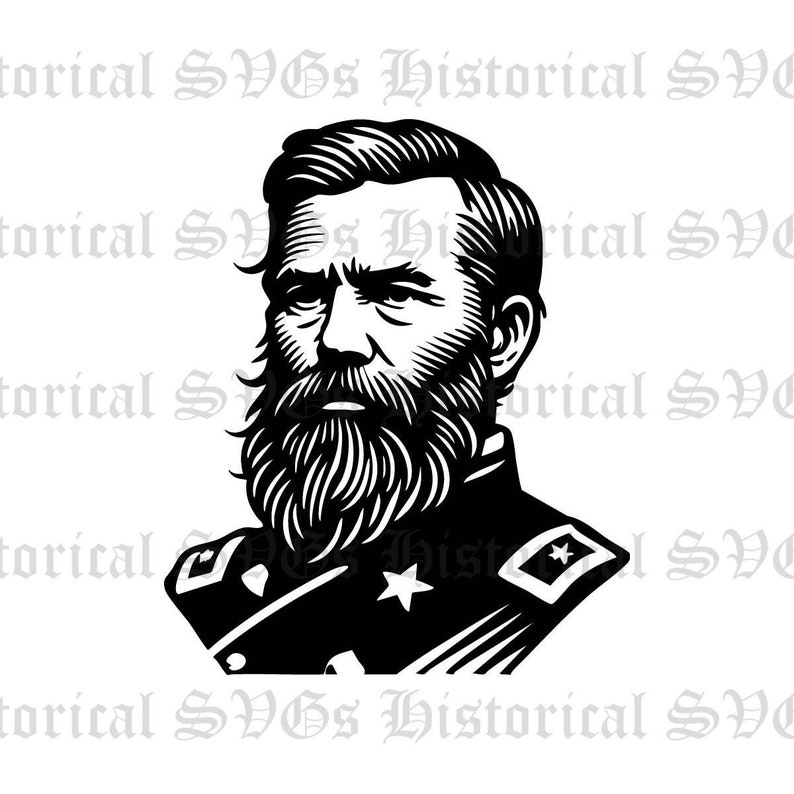 William Tecumseh Sherman SVG, JPG, PNG, Dxf, Pdf, Eps Graphic - Ideal ...