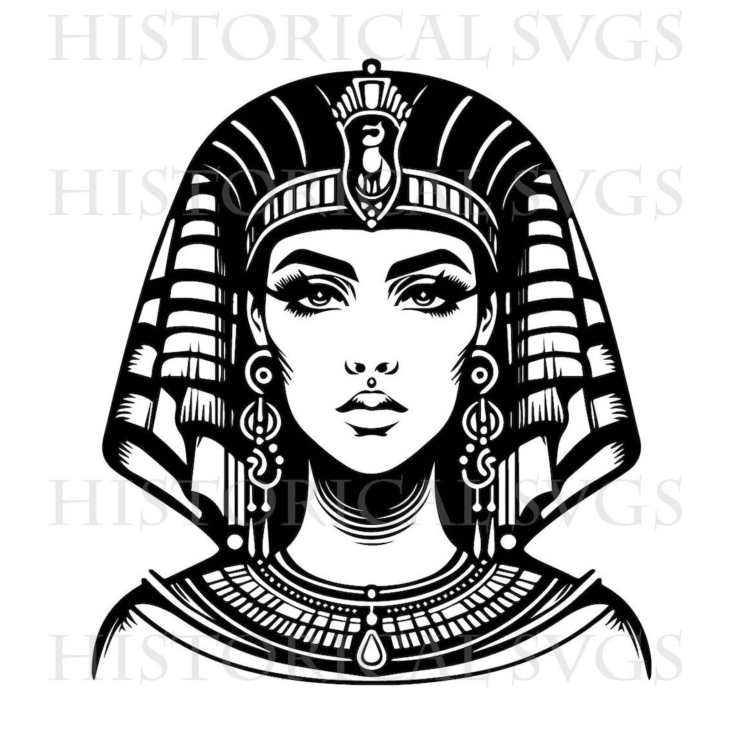 Cleopatra SVG, JPG, PNG, Dxf, Pdf, Eps Graphic - Ideal for Cricut ...
