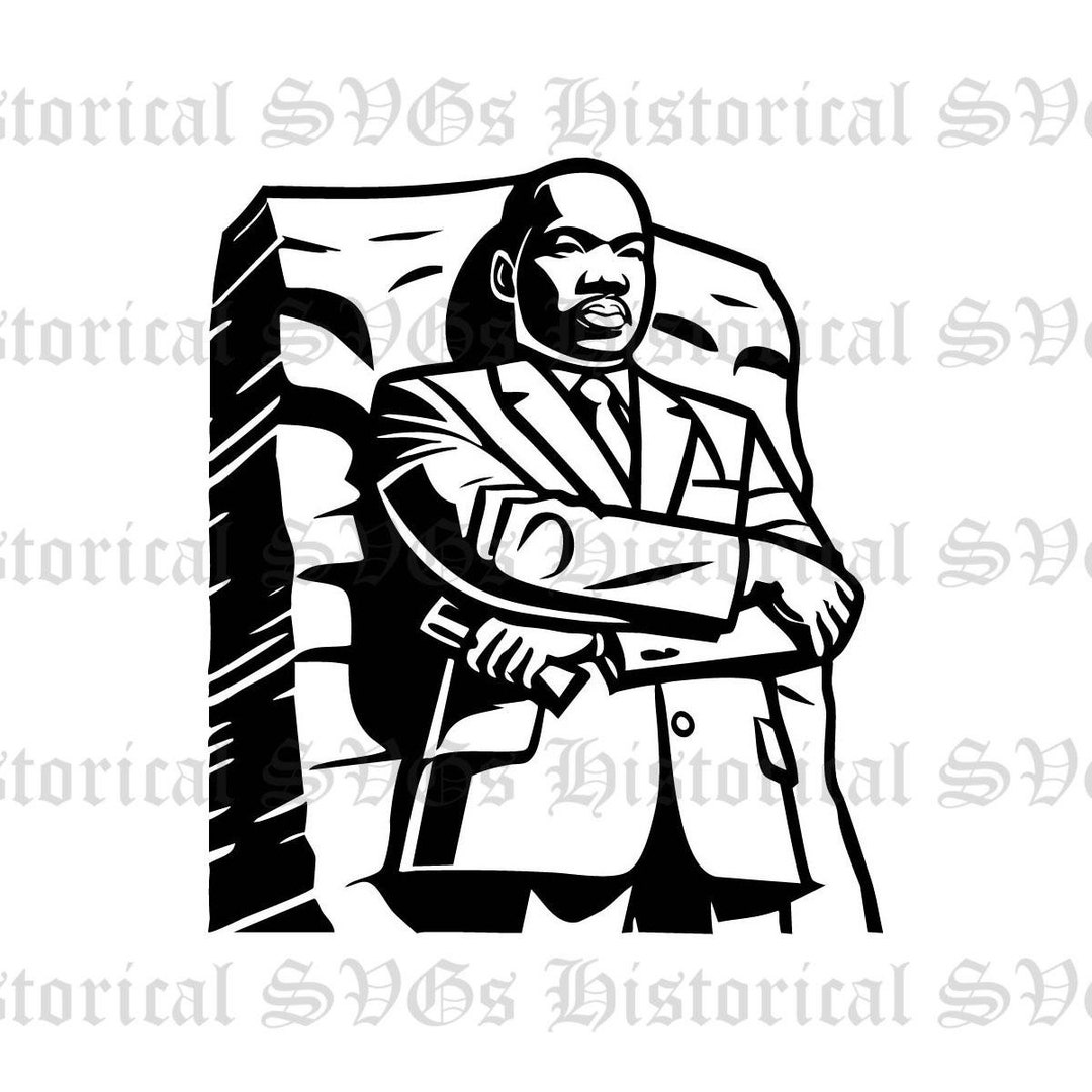 Martin Luther King Jr Memorial SVG, JPG, PNG, Dxf, Pdf, Eps Graphic ...