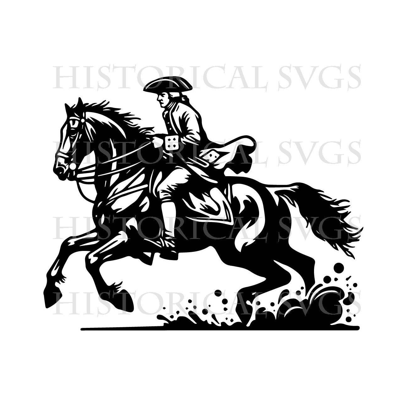 Paul Revere SVG, JPG, PNG, Dxf, Pdf, Eps Graphic - Ideal for Cricut ...