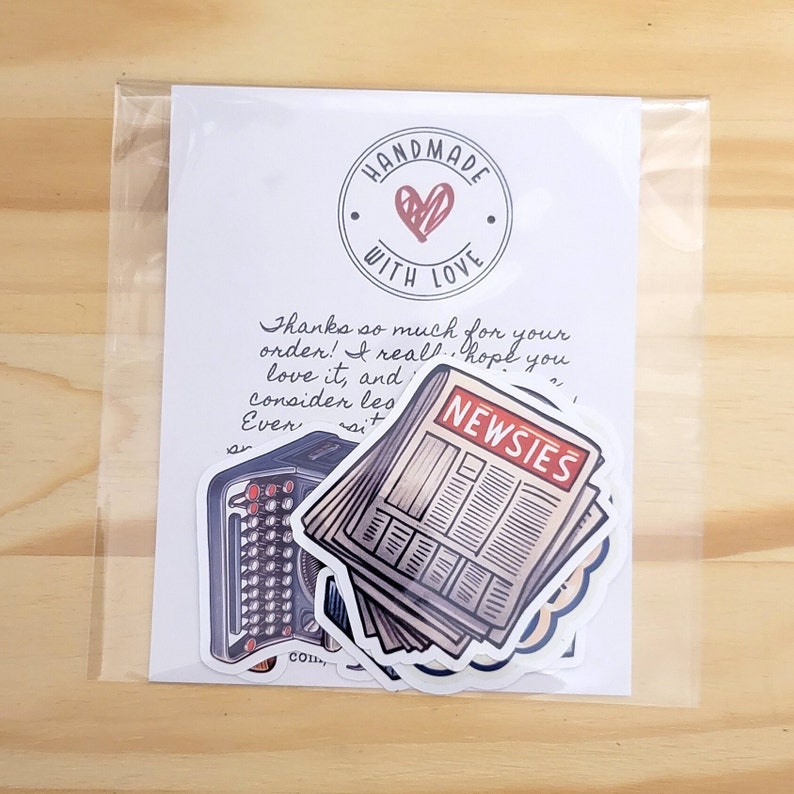 Newsies Sticker Pack Broadway Musical Theatre Gift Jack Kelly ...