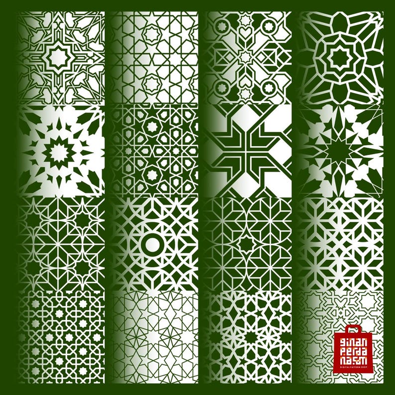 Set of Traditional Arabian Islamic Seamless Pattern - Etsy
