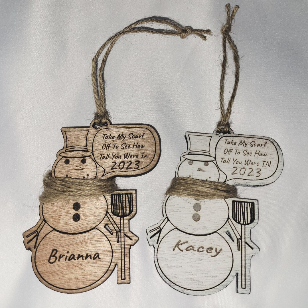 Laser Engraver File Snowman Christmas Ornament File Digital File Only ...