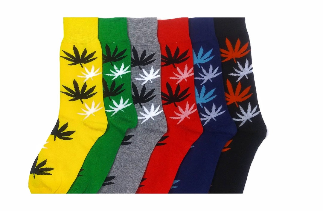 Adult Helium Socks Leaf Weed Socks - Etsy