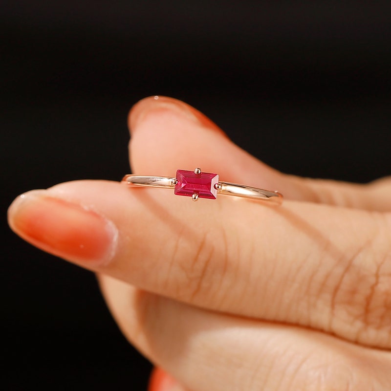 Unique Ruby Ring - Etsy