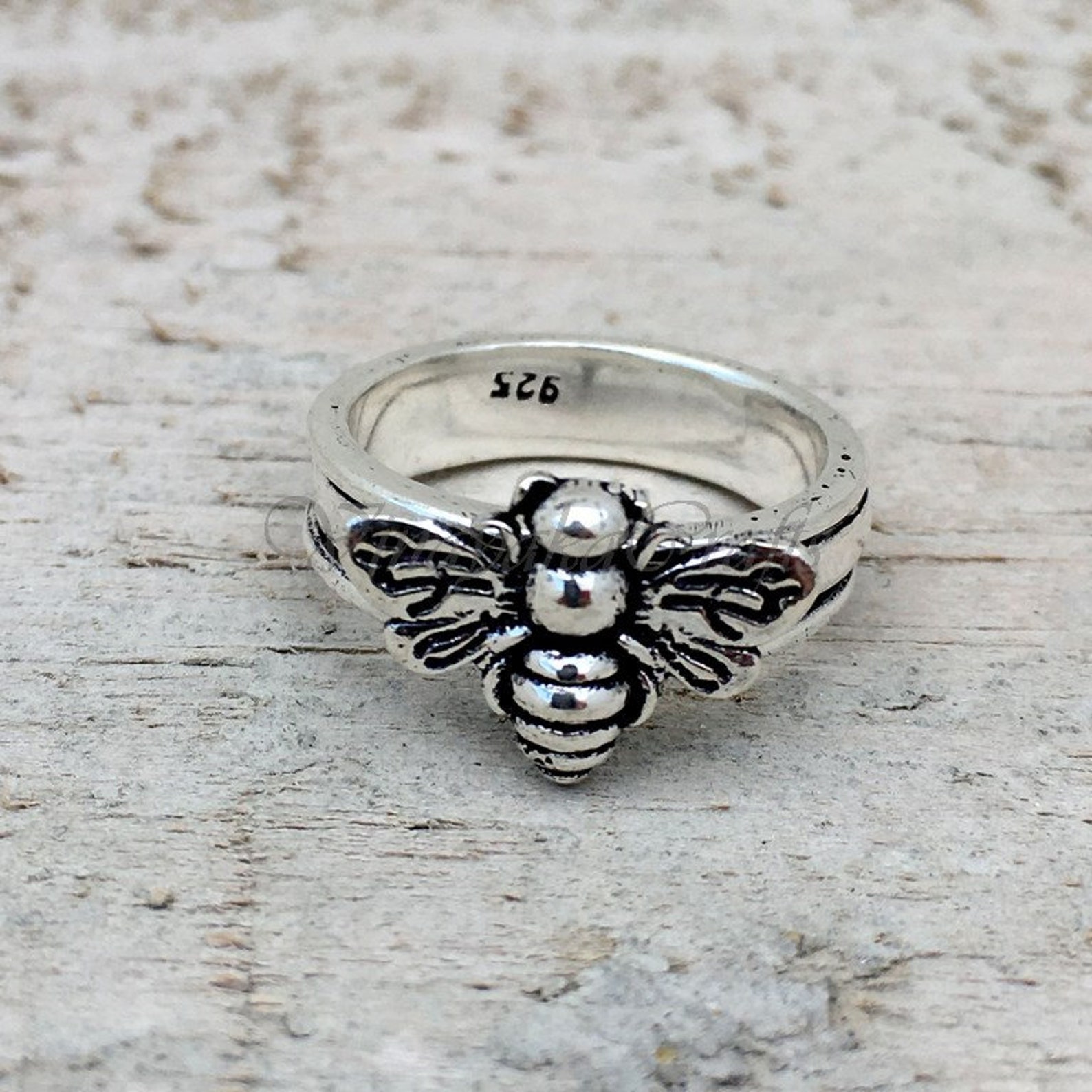 Honeybee Spinner Ring 925 Sterling Silver Honey Bee Spinner - Etsy