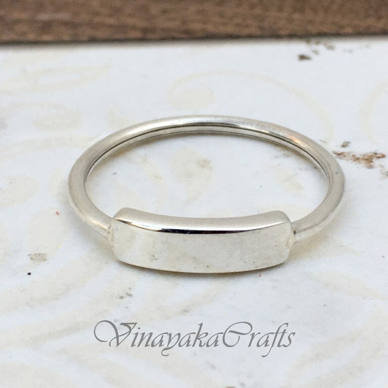 Silver Stackable Ring 925 Sterling Silver Ring Silver Ring - Etsy