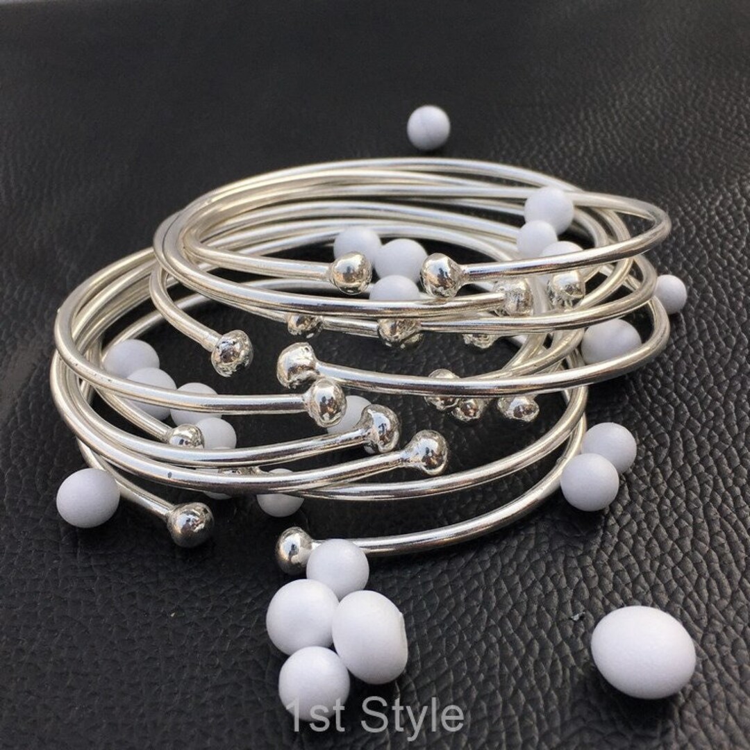Thick West Indian Bangles, Set of 7 Bangles, Sterling Silver Bangles ...