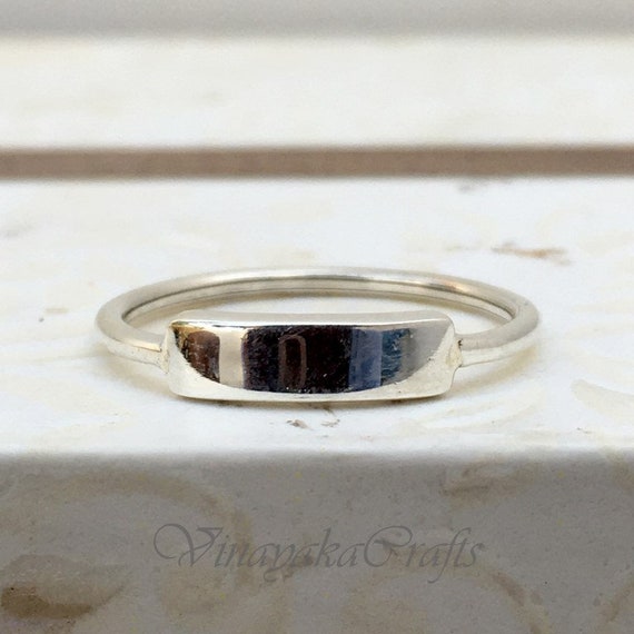Silver Stackable Ring 925 Sterling Silver Ring Silver Ring | Etsy
