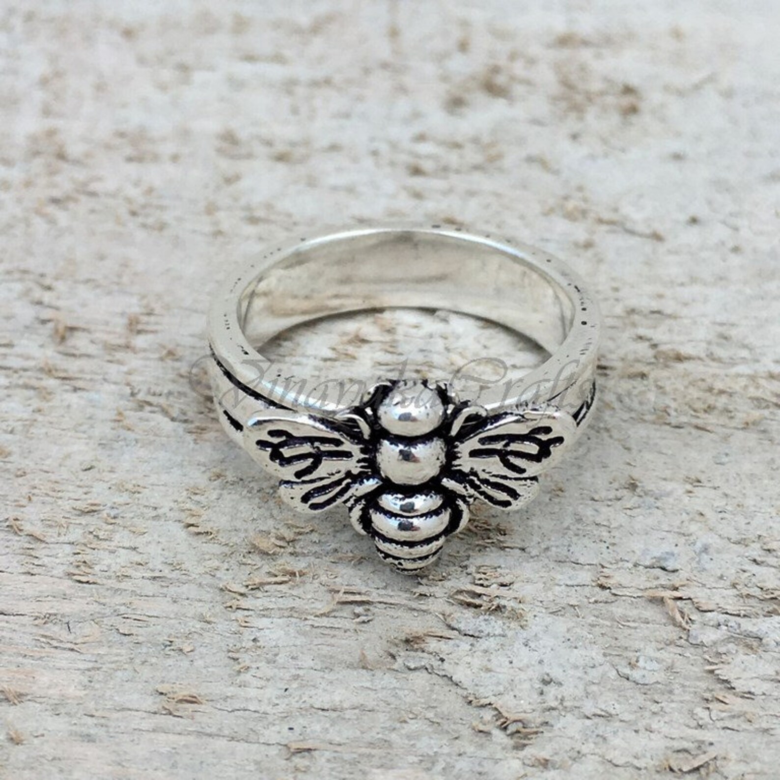 Honeybee Spinner Ring 925 Sterling Silver Honey Bee Spinner - Etsy