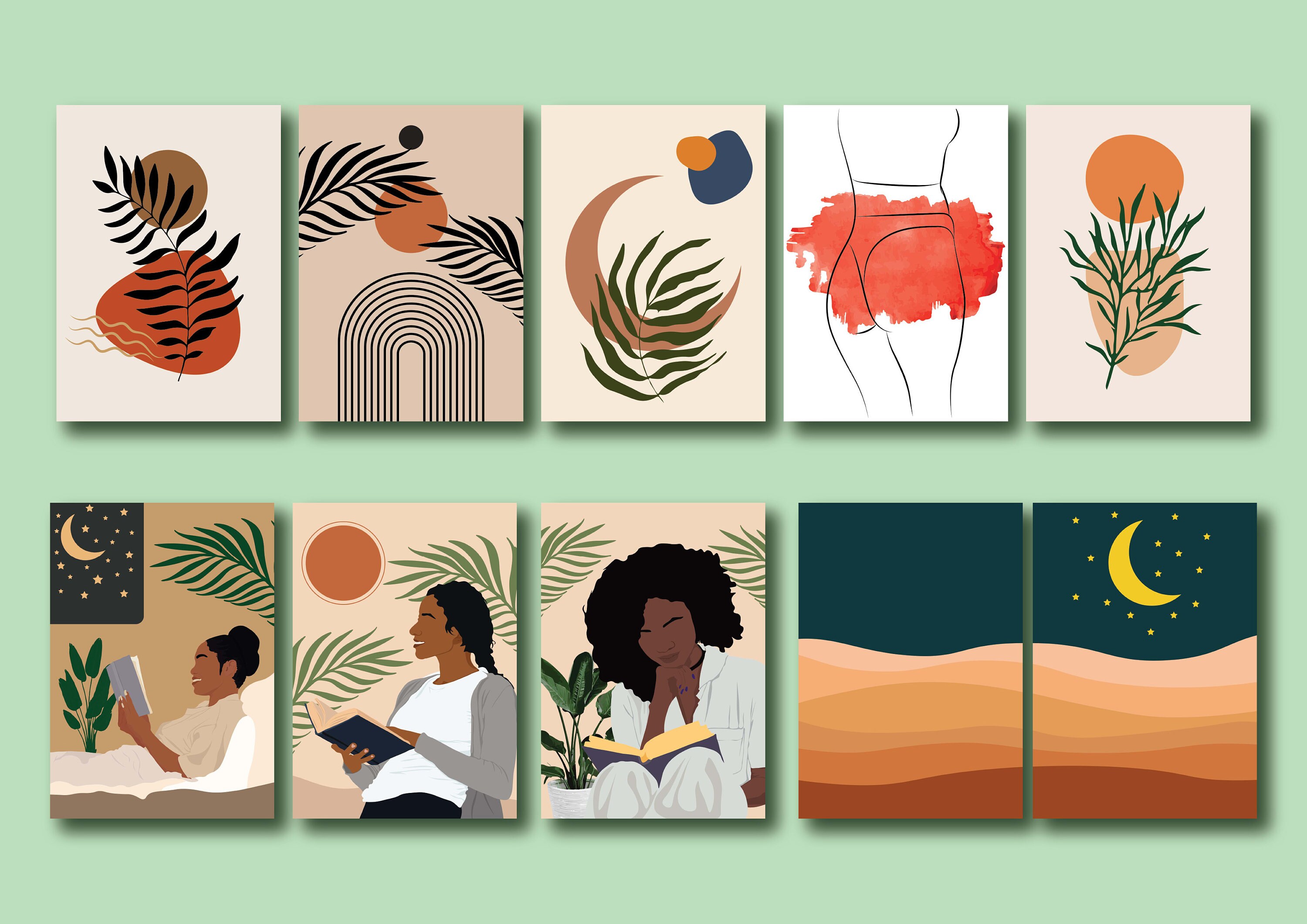 Cute Girly Printable Plant Wall Art Cutesy Beautiful Girls Wall Art ...