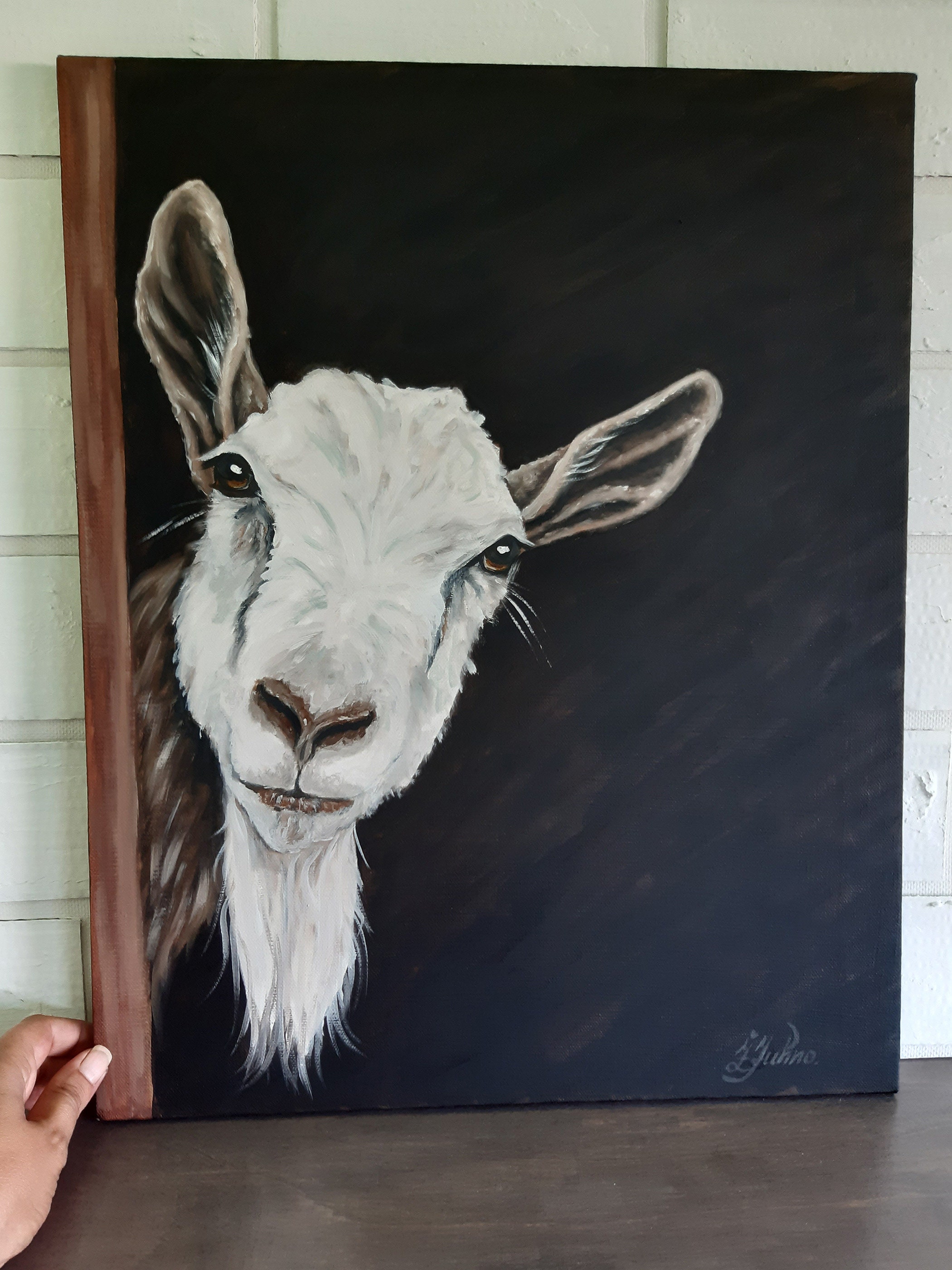 Goat Head Painting