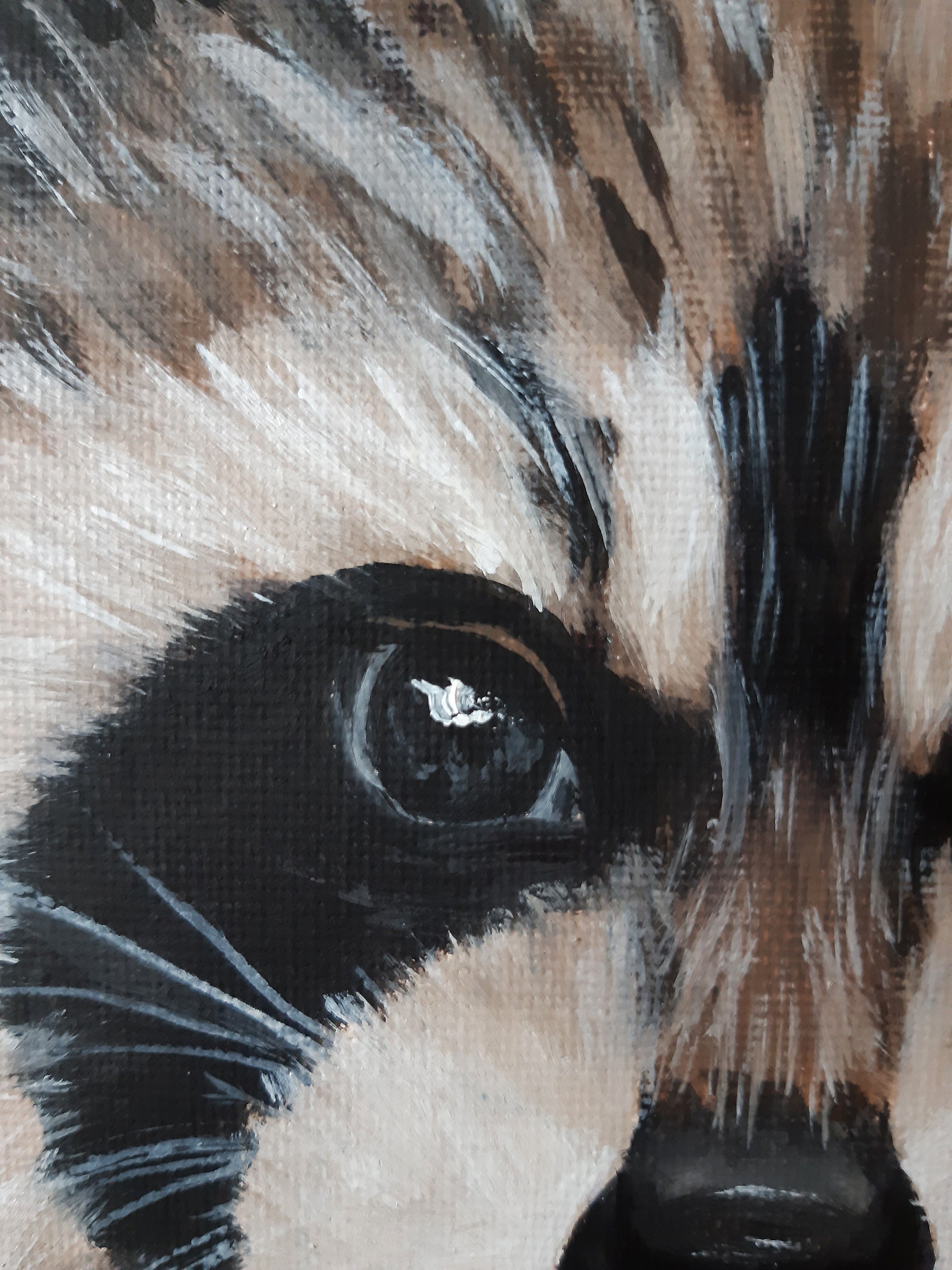 Raccoon Painting Animal Original Art Raccoon Portrait Artwork | Etsy