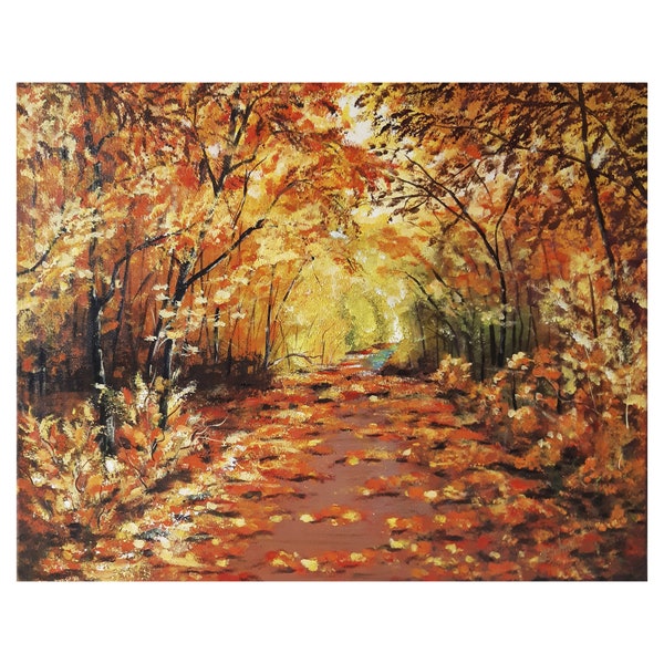 Fall Tree Painting - Etsy