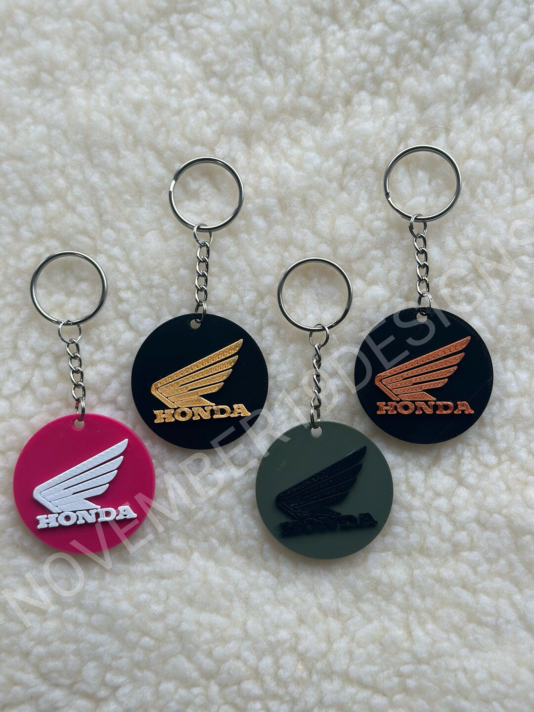 Honda Keychain Honda Logo Keychain Honda Keyring Honda - Etsy