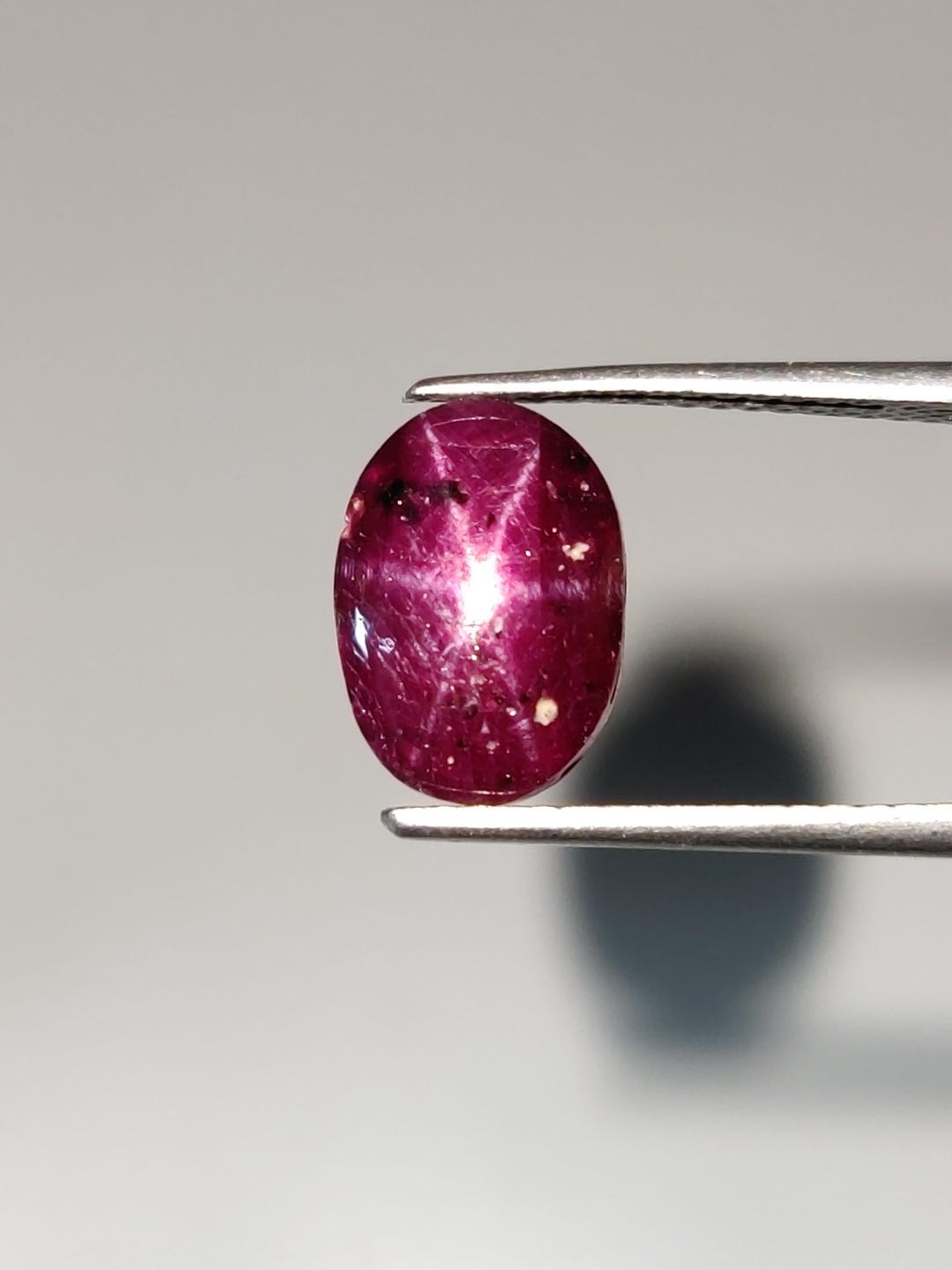 Natural Star Ruby Cabochon, Indian Star Ruby Gemstone, Red Star Ruby ...