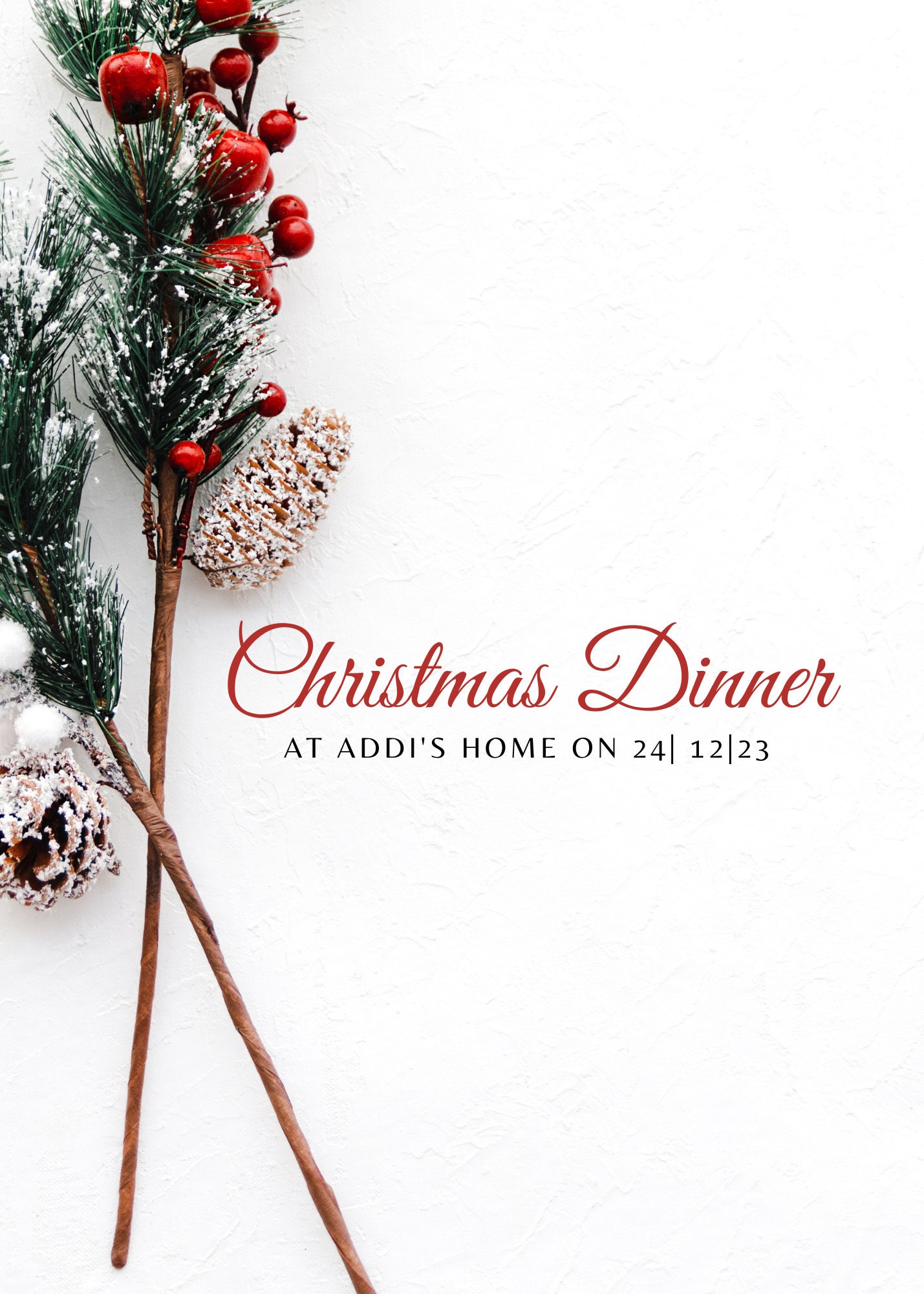 Customizable Christmas Party Invitation - Etsy