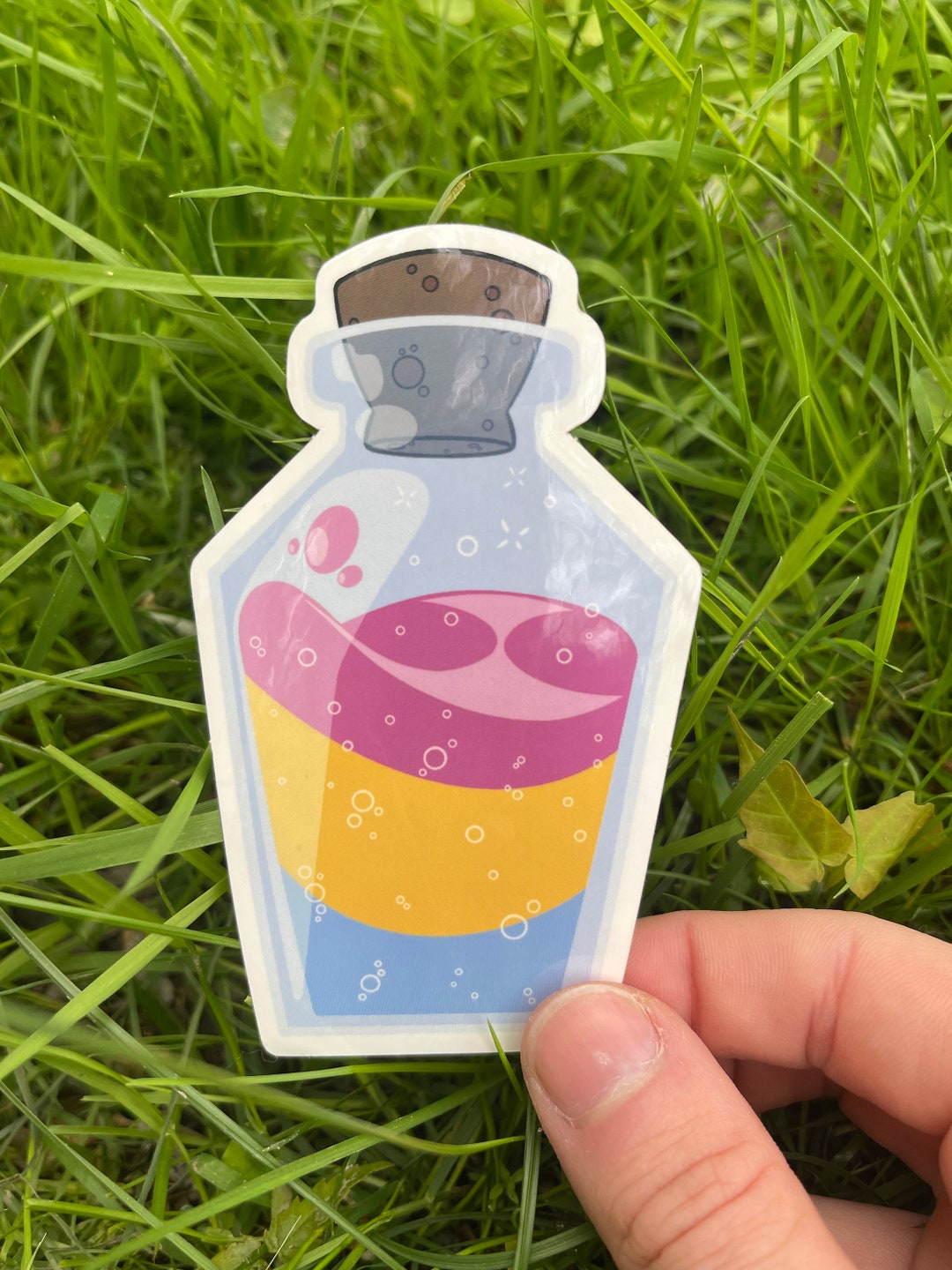 Pansexual Pride Potion Sticker Lgbt Sticker Pride Sticker Rainbow