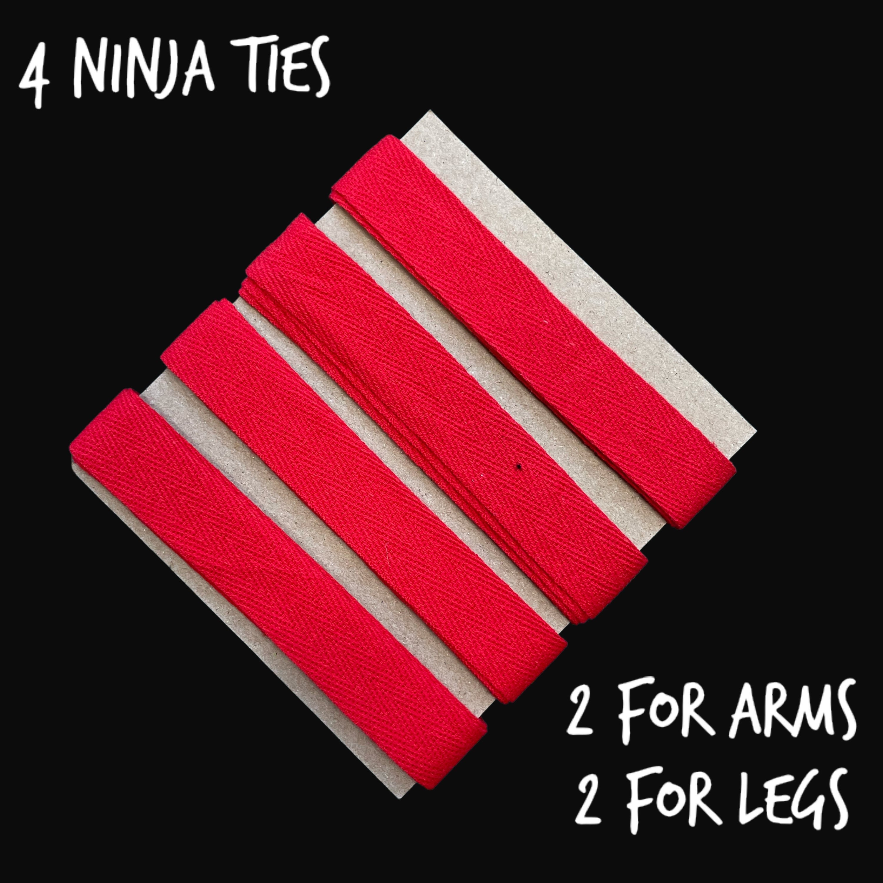 Ninja Kid Ties Ninja Costume Accessory Arm Ties Leg Ties - Etsy