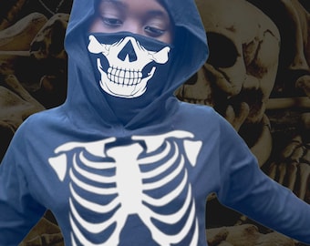 Kids Skeleton Mask - Etsy