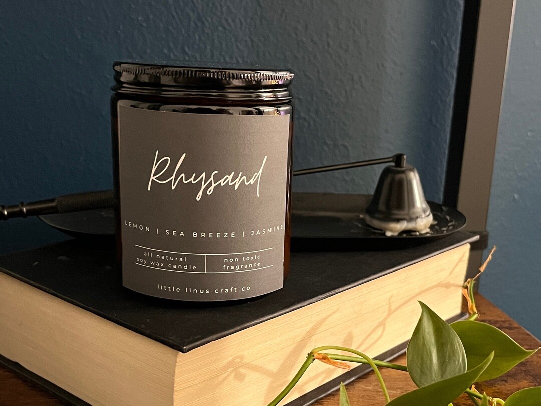 Rhysand Soy Candle: ACOTAR Inspired, Citrus Sea Breeze Scent - Etsy