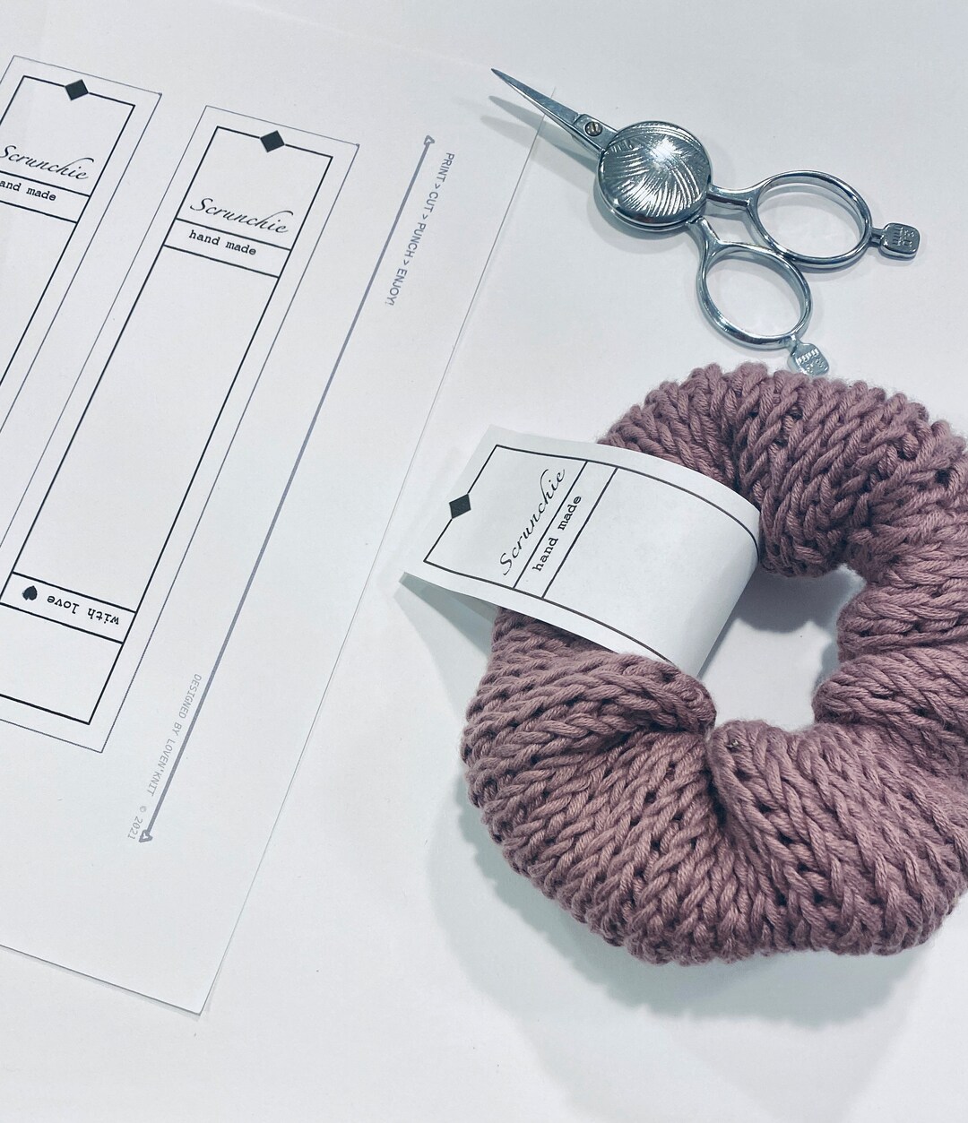 Printable Scrunchies Tags PDF - Scrunchie Labels - Etsy Australia