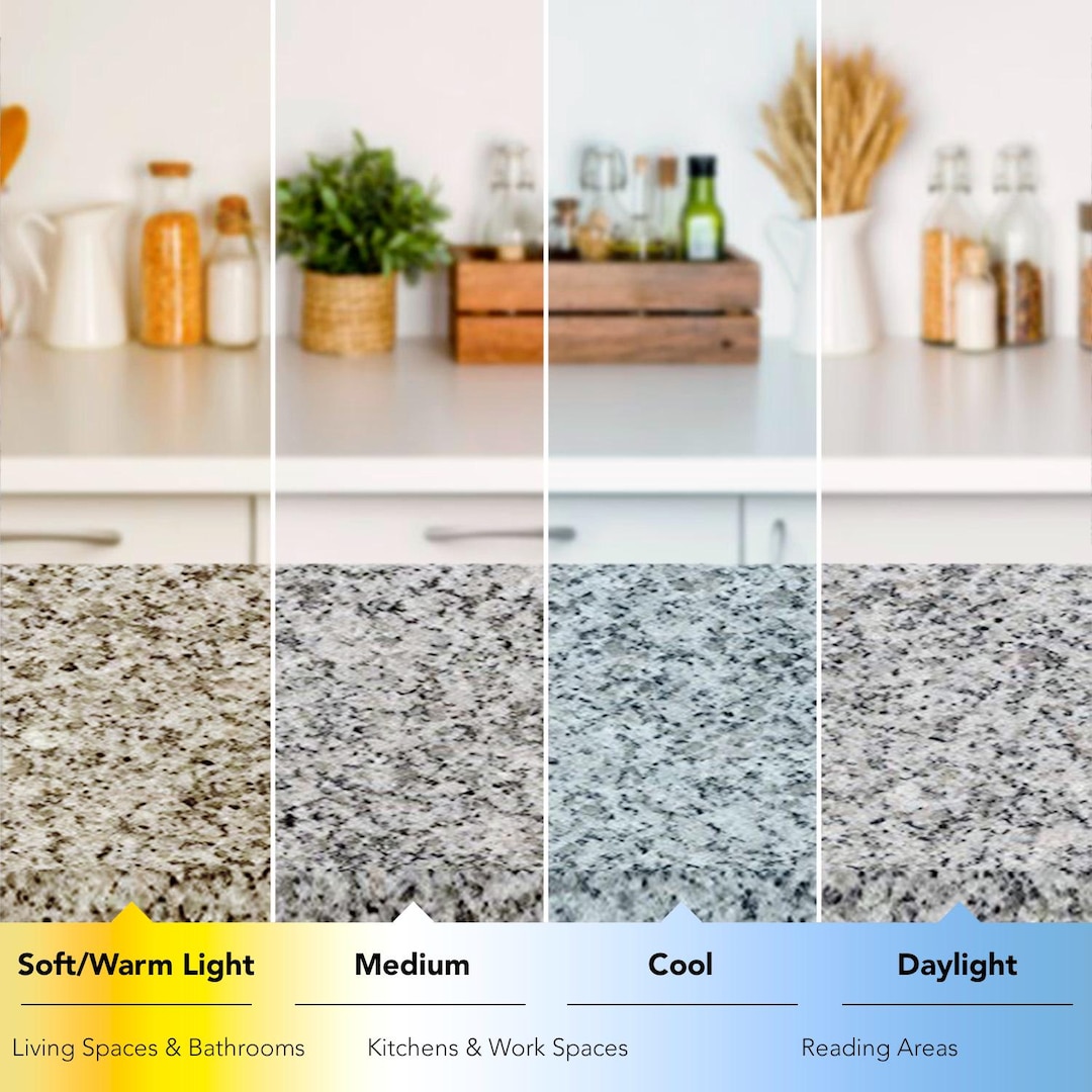 Luna Pearl Granite Peel and Stick Countertop Cover (36 Inches Wide ...