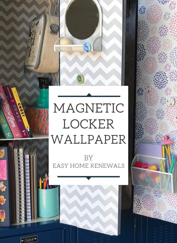 How To Make Magnetic Locker Wallpaper - Wall Design Ideas
