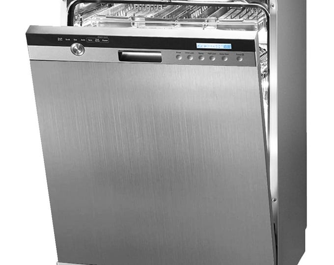 Instant Stainless® MAGNETIC Dishwasher Cover, 23.5" Wide, Easily ...