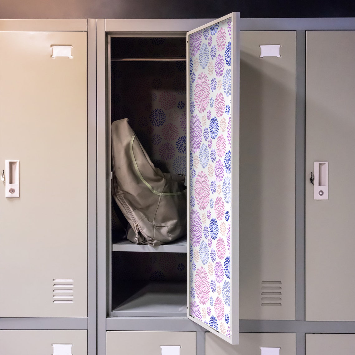 Magnetic Locker Wallpaper 4 Panels 12 by 36 - Etsy