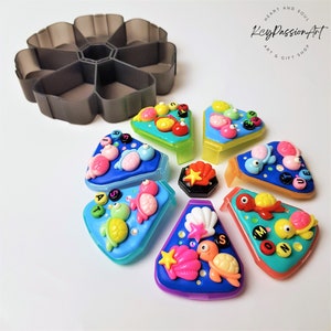 XL 7 Day Pill Organizer, Aloha Kawaii Turtles, Glow Rhinestones - Etsy
