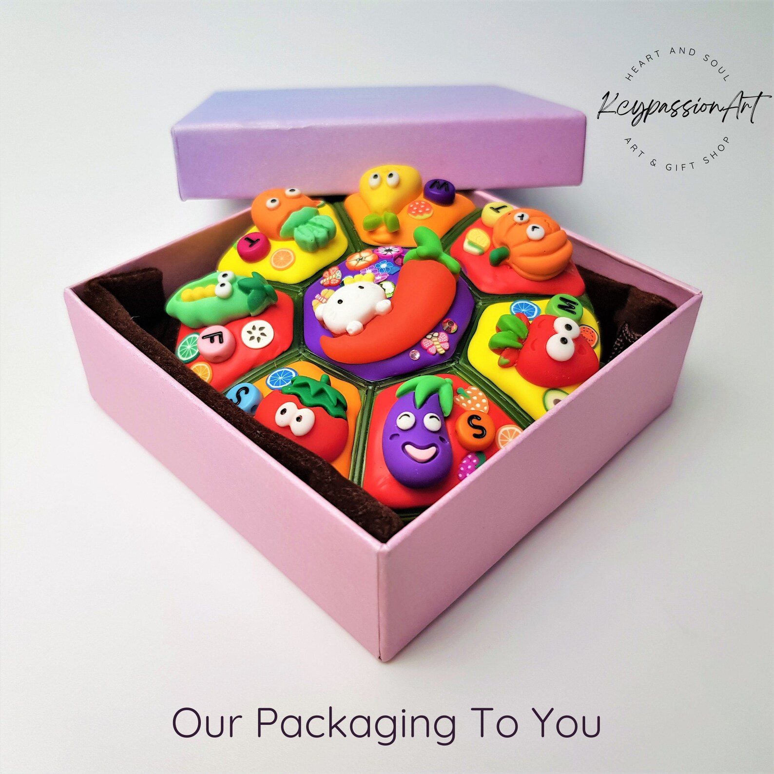 7 Day Pill Organizer 'love My Fruits & Veggies' Pill Box Medicine ...