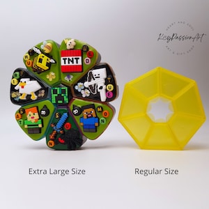 XL 7 Day Pill Organizer 'craft, Build & Play' Am Pm Pill Box, 8 ...