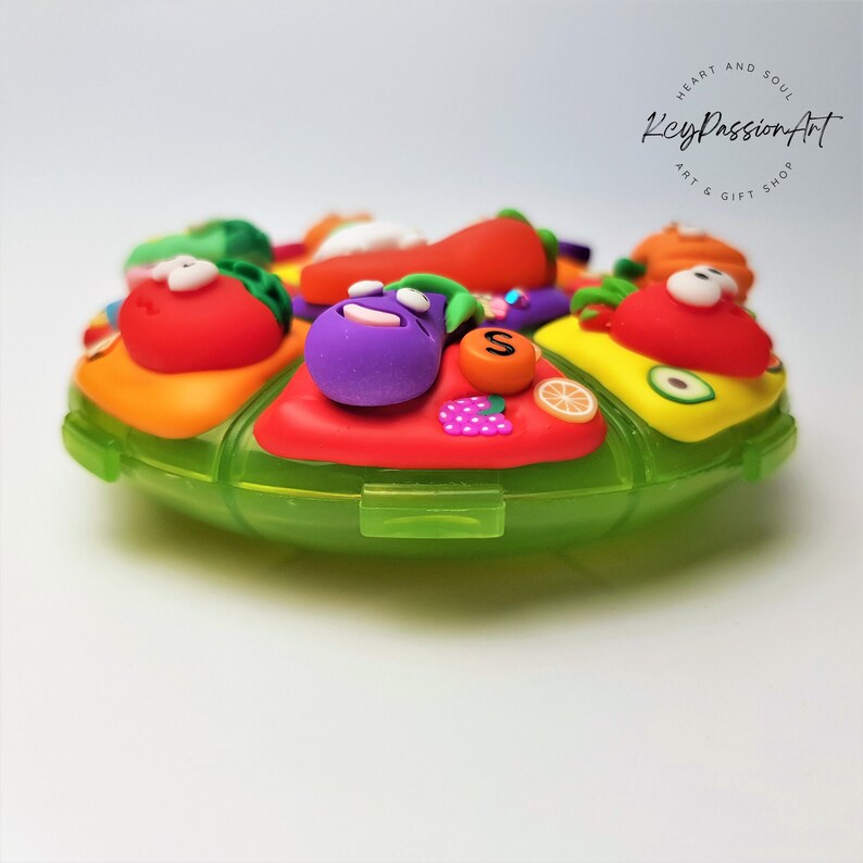 7 Day Pill Organizer 'love My Fruits & Veggies' Pill Box Medicine ...