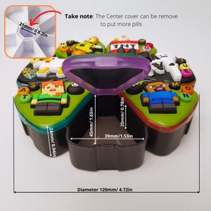 XL 7 Day Pill Organizer 'craft, Build & Play' Am Pm Pill Box, 8 ...