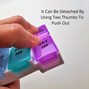 Am Pm Pill Box Detachable 'under the Sea' Pill Organizer, Medicine ...