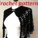 CROCHET PATTERN to Make Gothic Vampire Cape, Spiderweb Capelet for ...