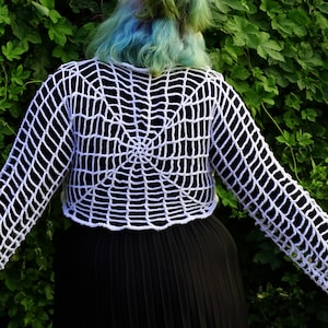 ADVANCED CROCHET PATTERN Gothic Crochet Spiderweb Top, Alternative ...