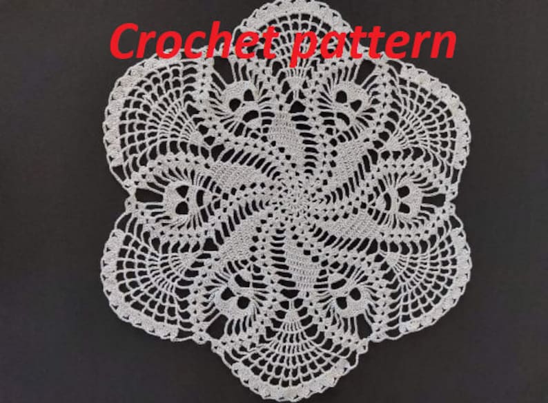 Goth Skull Lace Doily Crochet Pattern (digital Download) - Etsy