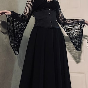 ADVANCED CROCHET PATTERN Gothic Crochet Spiderweb Top, Alternative ...