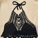 Crochet Gothic Crop Top Pattern, Festival Bralette (PDF Pattern) - Etsy