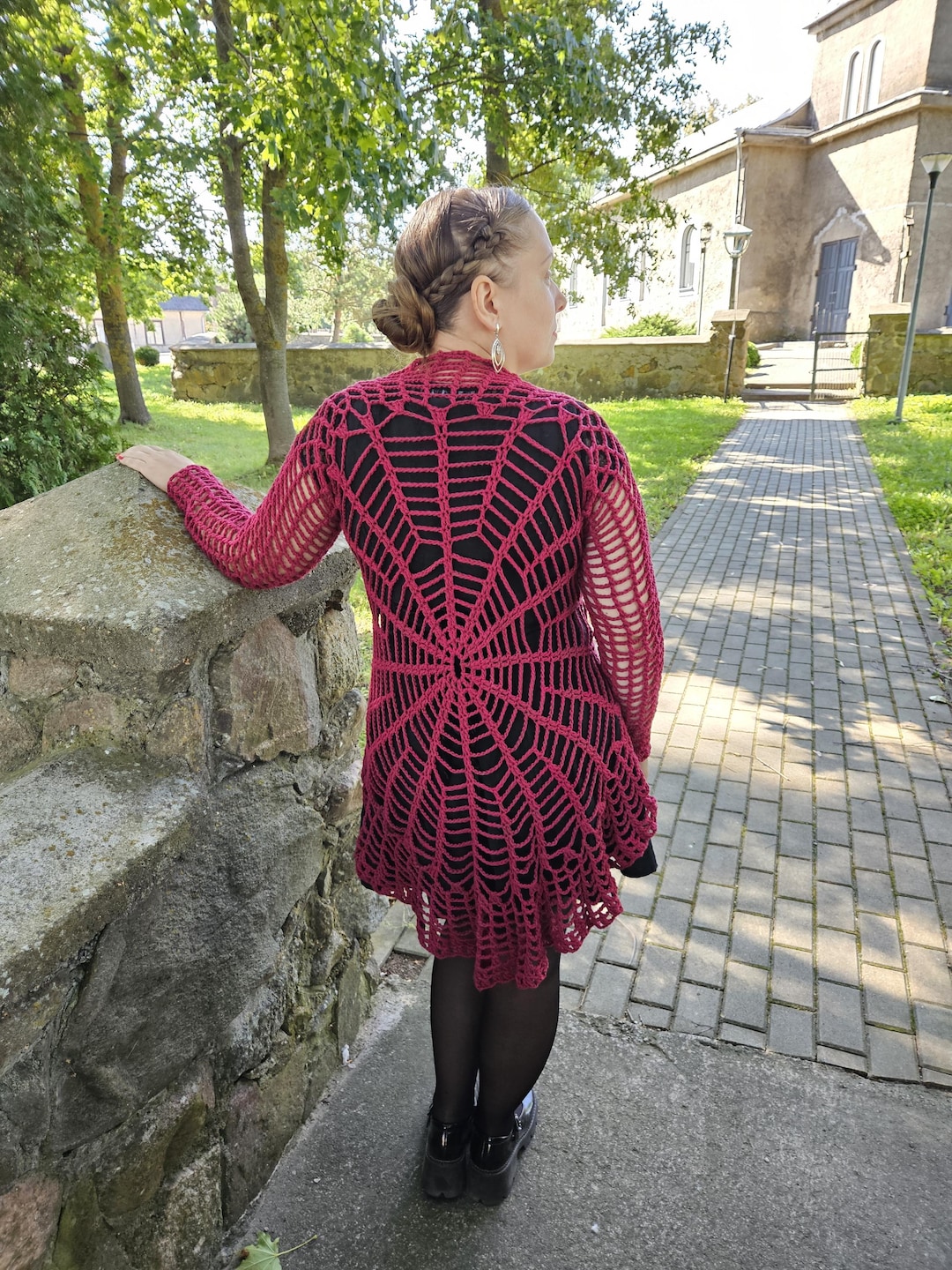 CROCHET PATTERN Gothic Crochet Spiderweb Top, Alternative Festival ...