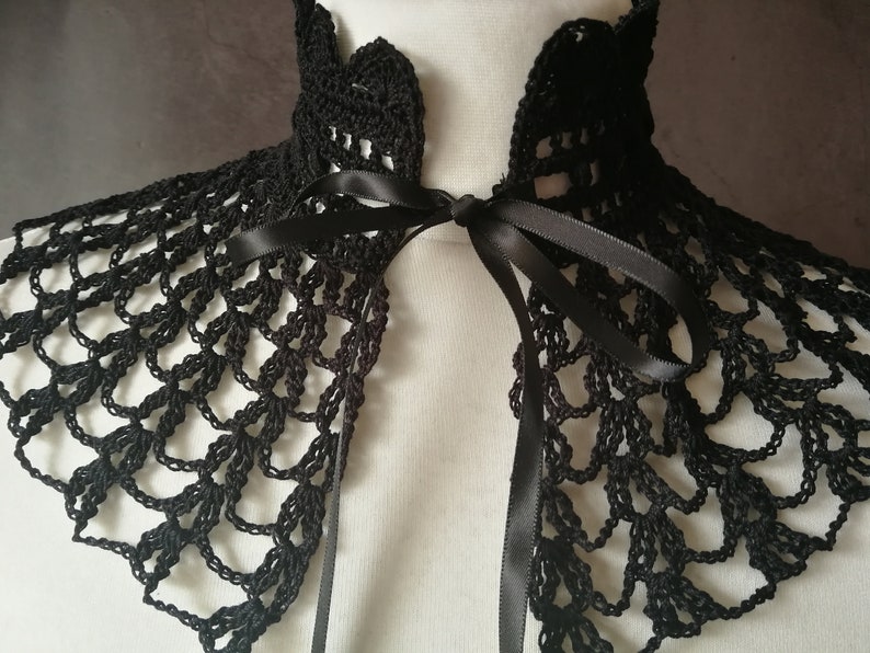 Crochet Pattern, Goth High Neck Collar, Victorian Cosplay (PDF Pattern ...