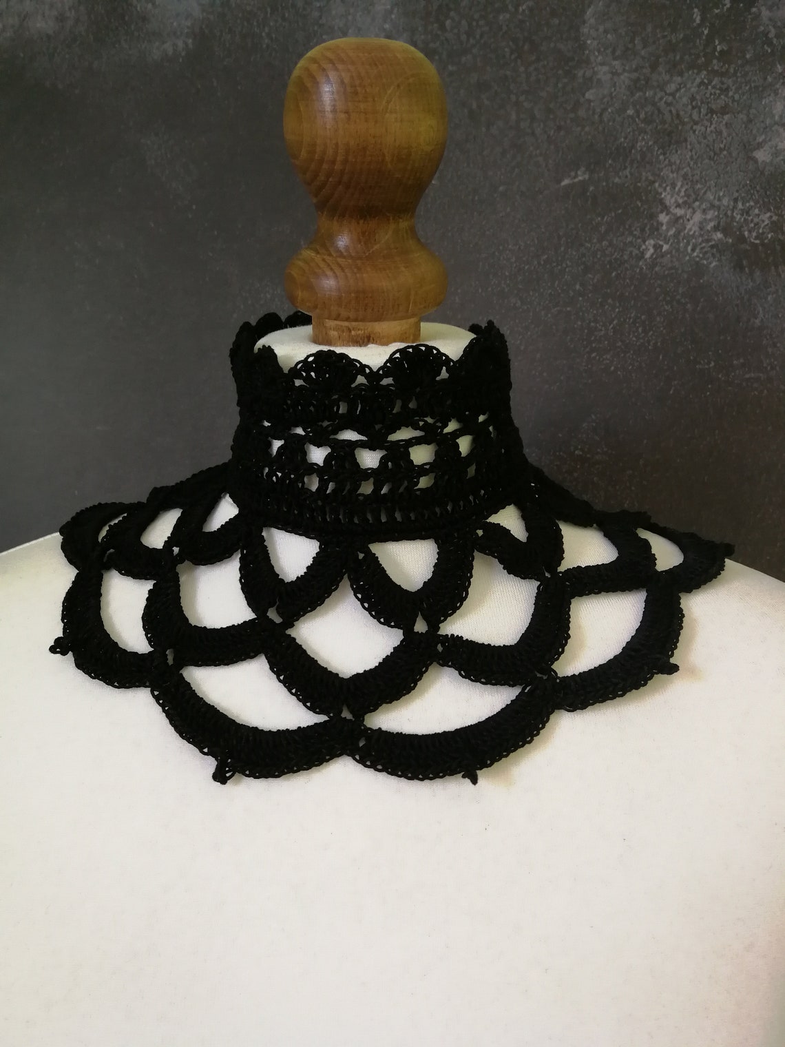 Crochet Goth Victorian High Neck Collar Pattern (PDF Pattern) - Etsy
