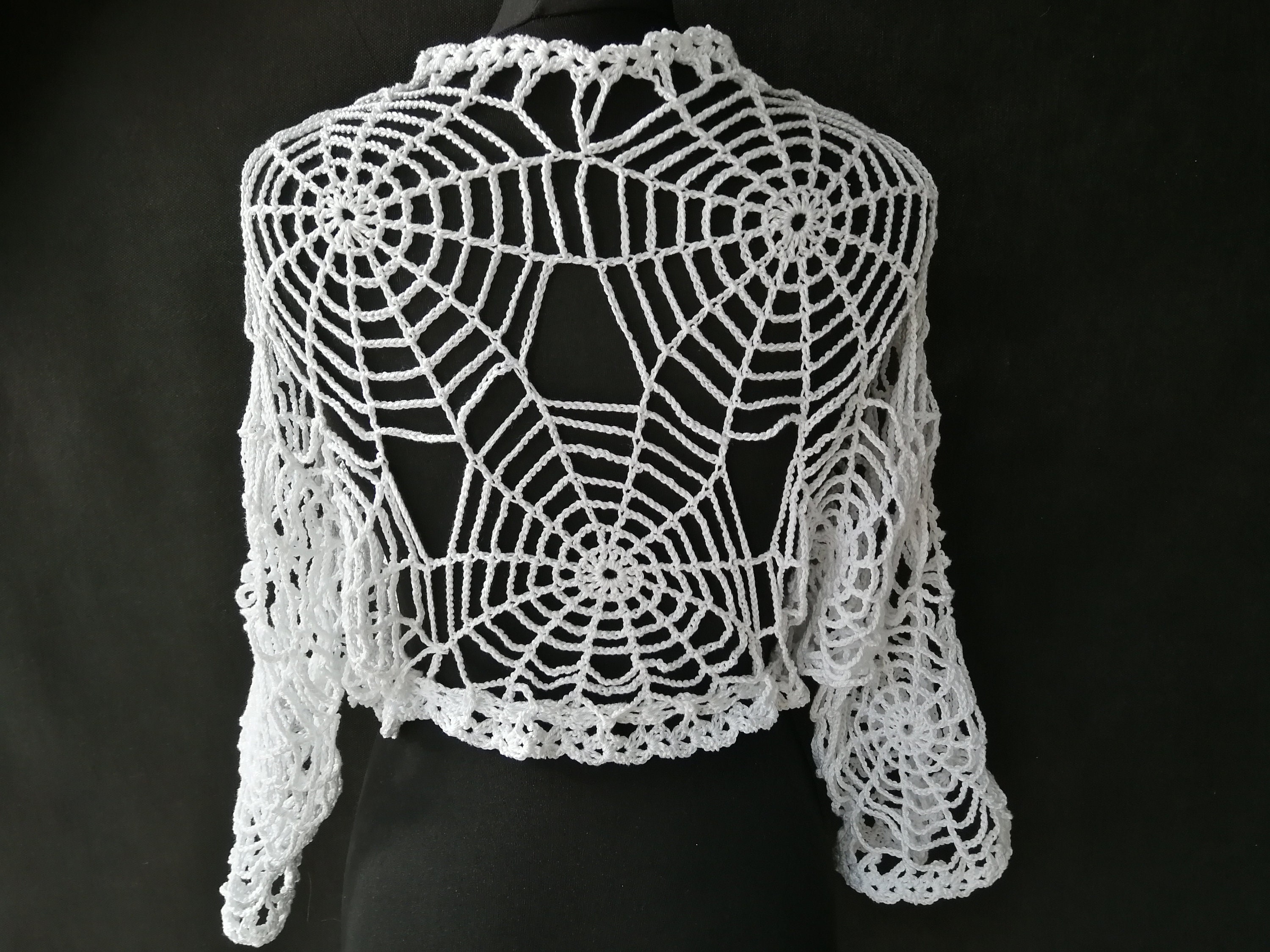 ADVANCED CROCHET PATTERN Gothic Crochet Spiderweb Top, Alternative ...